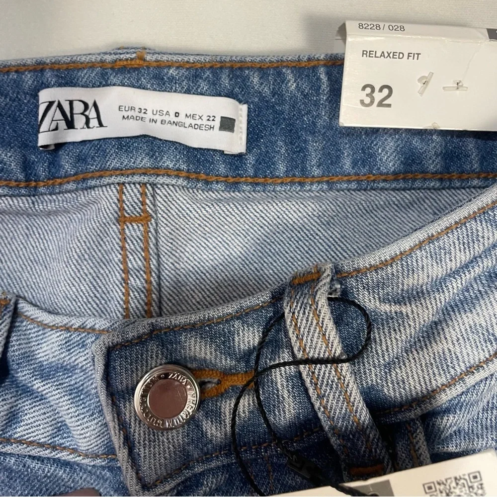 Zara | Jeans | Nwt New Zara Ripped Low Rise Straight Leg Jeans Size Eur ...